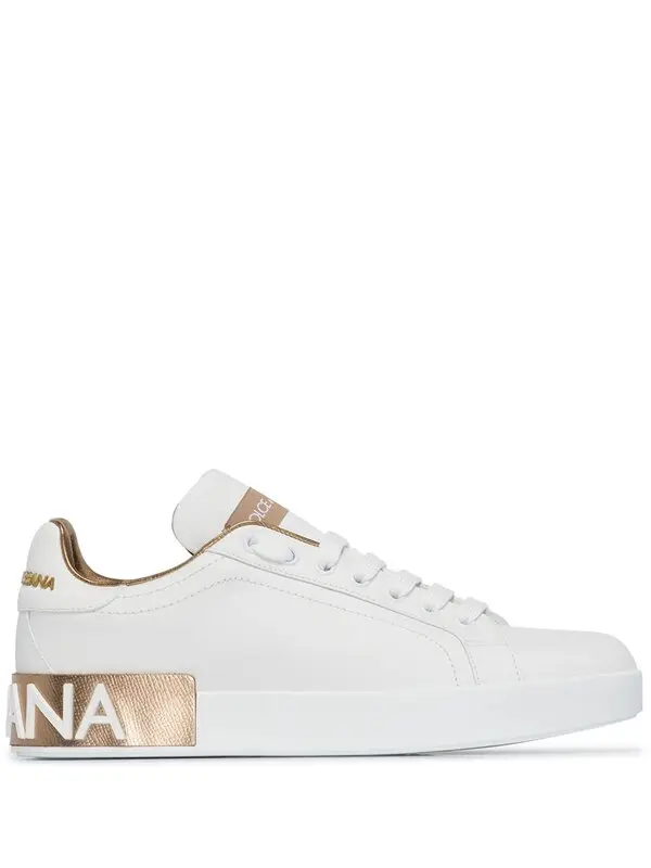 Dolce & Gabbana Portofino Leather Sneakers - Multicolor