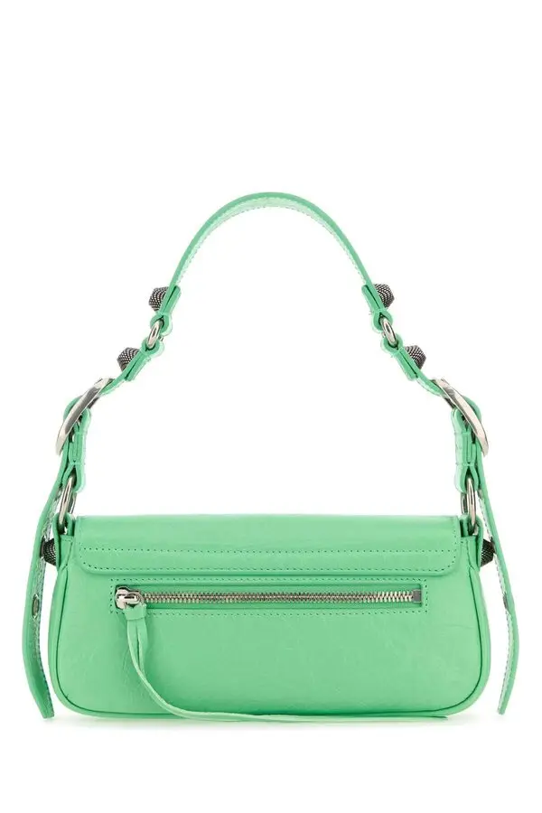 Balenciaga Light Leather Le Cagole Sling Xs Shoulder Bag - Green