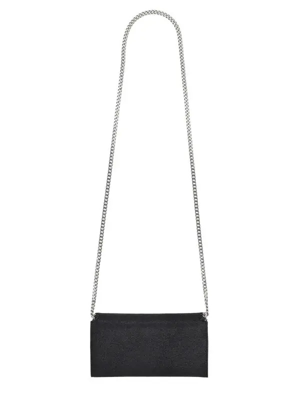 Stella McCartney Borsa Portafoglio Falabella Con Catena - Black