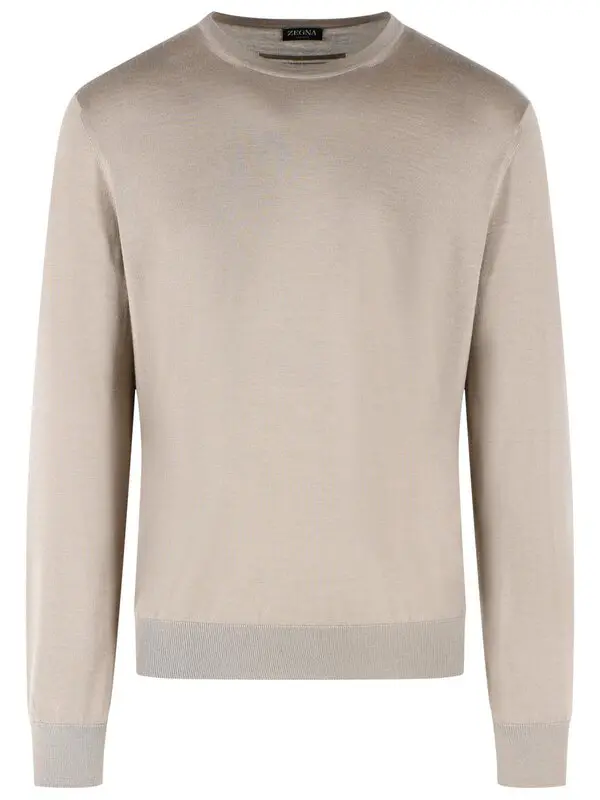 Zegna Cashmere And Silk Sweater - Cream