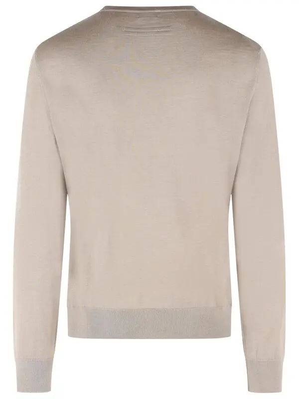 Zegna Cashmere And Silk Sweater - Cream