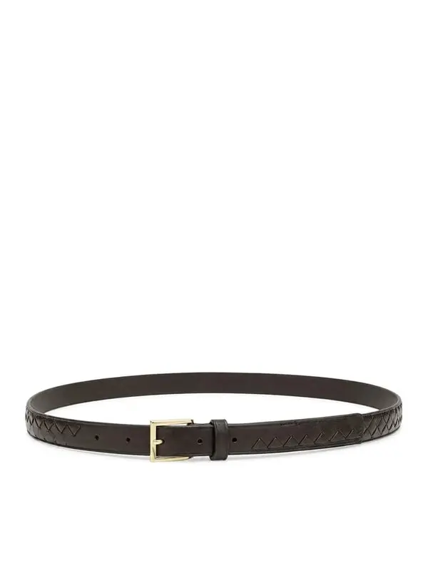 Bottega Veneta Woven Lambskin Belt - Multicolor