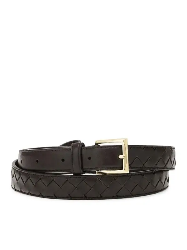 Bottega Veneta Woven Lambskin Belt - Multicolor