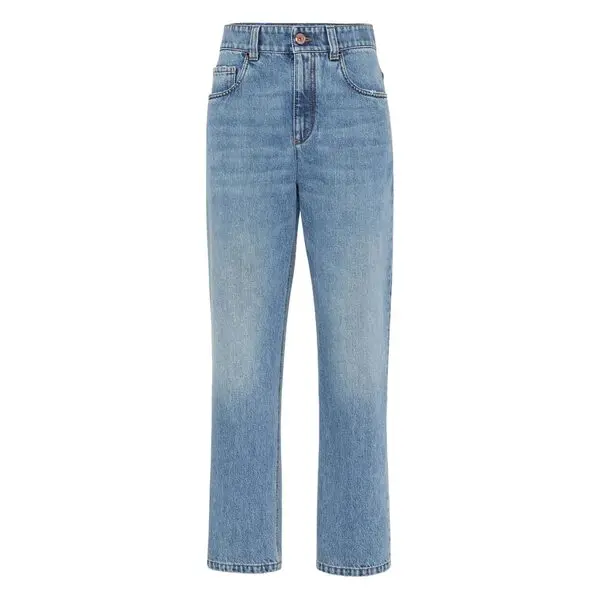 Brunello Cucinelli Denim Straight-leg Jeans - Blue