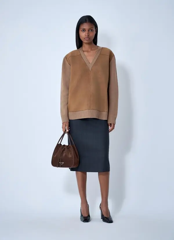 Prada Wool-and-cashmere-blend Sweater