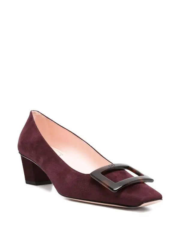 ROGER VIVIER Belle Vivier Turtle Leather Pumps
