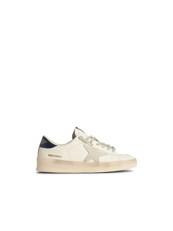 GOLDEN GOOSE Leather Stardan Sneakers - White