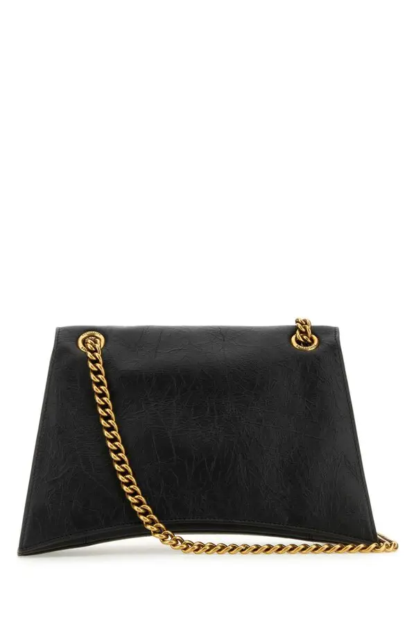 Balenciaga Medium Crush Shoulder Bag - Black