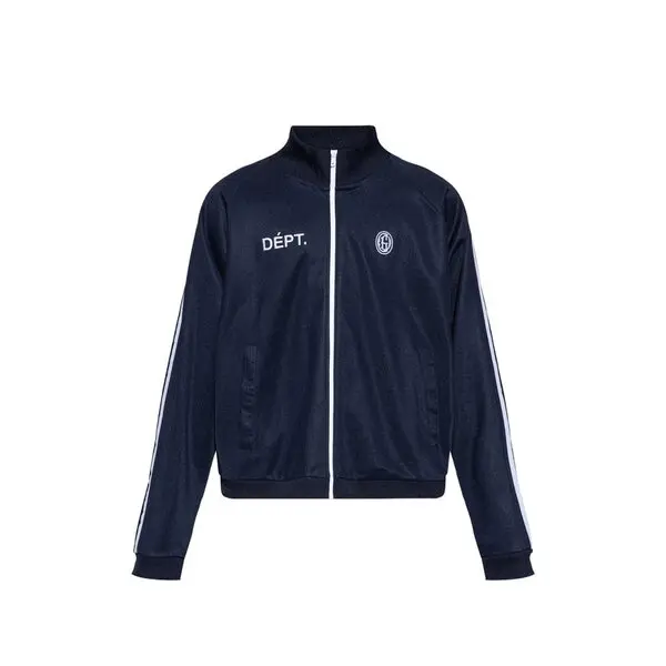 GALLERY DEPT. Logo-embroidered Striped-sleeves Zip Fastening Jacket