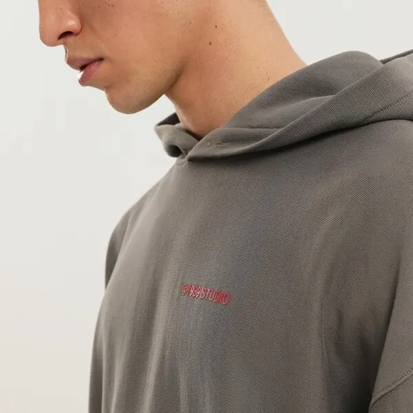 1989 STUDIO Cotton Hooded Sweatshirt - Gray