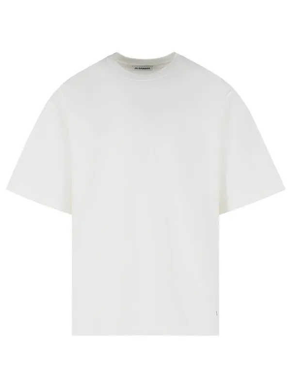 JIL SANDER Black Cotton T-shirt