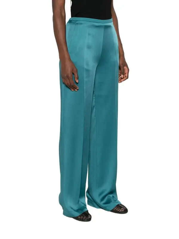 FORTE_FORTE High-waisted Satin Trousers - Multicolor
