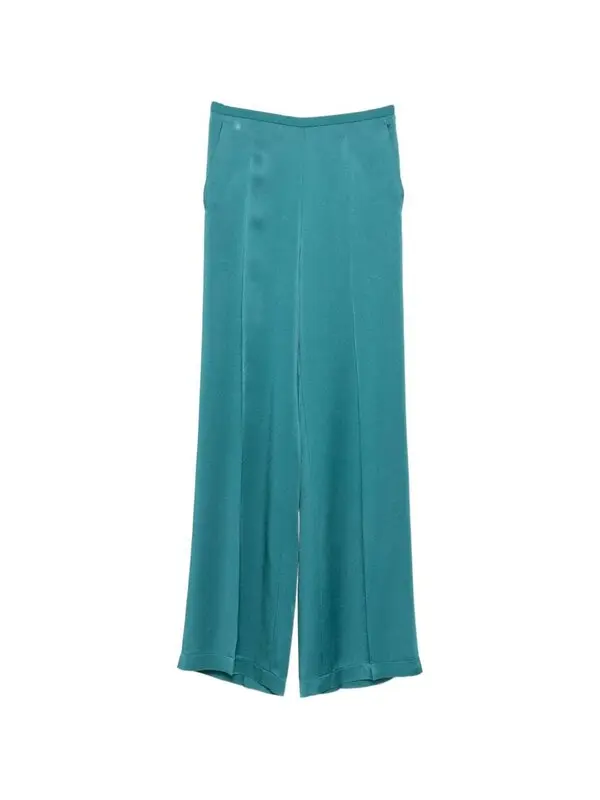 FORTE_FORTE High-waisted Satin Trousers - Multicolor