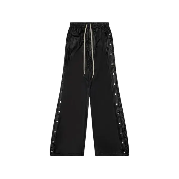 Rick Owens Coated Wide-leg Trousers - Black