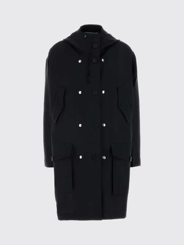 Prada Mohair Wool Blend Coat - Blue