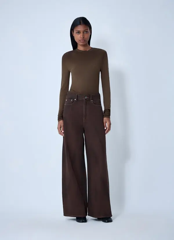 GANNI Five-pocket Jeans - Brown