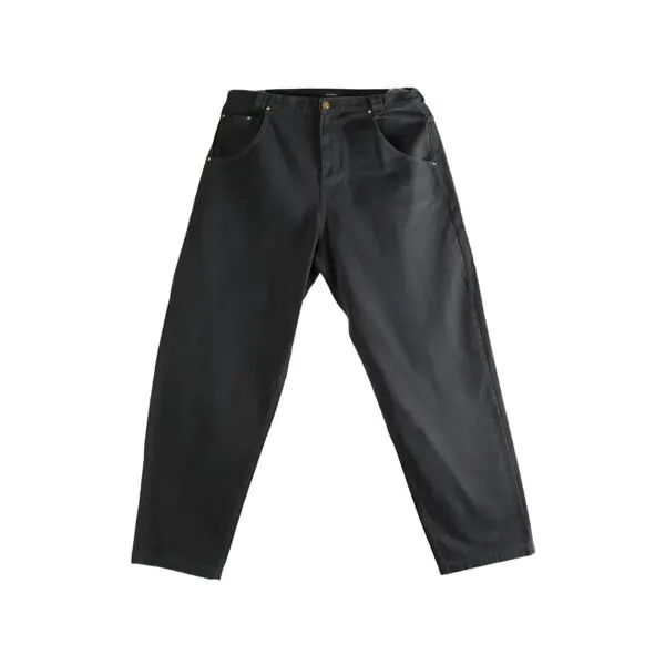 WILLY CHAVARRIA Denim Wide-leg Jeans - Black
