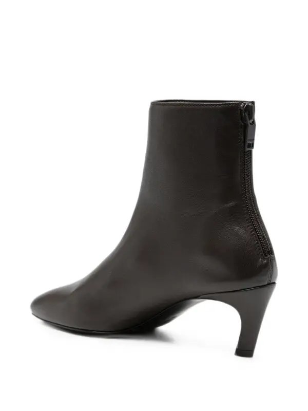 TOTEME Leather Ankle Boots - Multicolor