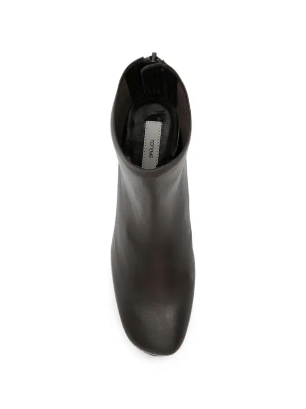 TOTEME Leather Ankle Boots - Multicolor