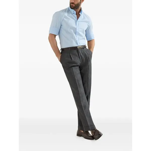 Brunello Cucinelli Grey Trousers Tailored Trousers