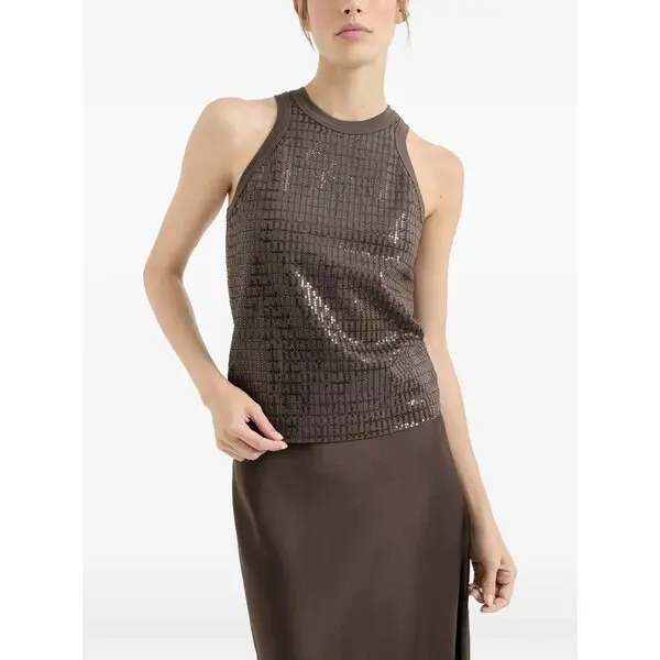 Brunello Cucinelli Tops Vests & Tank Tops - Brown
