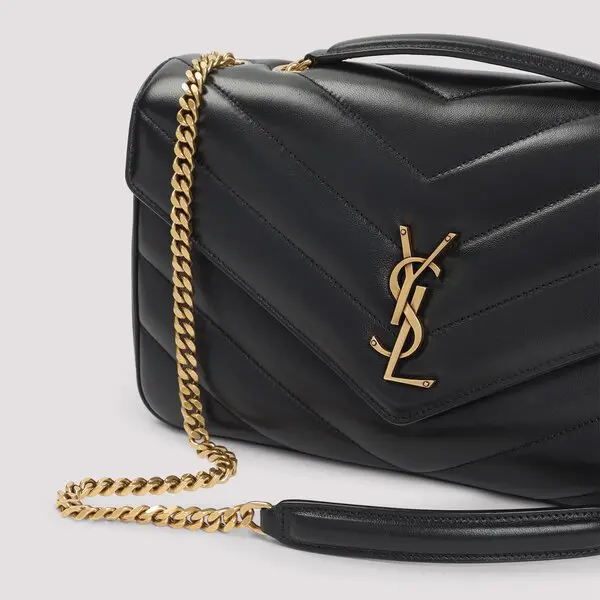 Saint Laurent Loulou M Shoulder Bag - Black