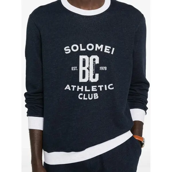 Brunello Cucinelli Graphic Print Sweatshirt - Blue
