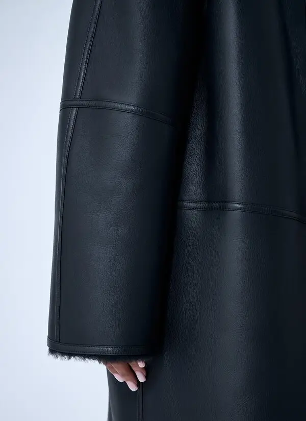 TOTEME Shearling Wrap Coat