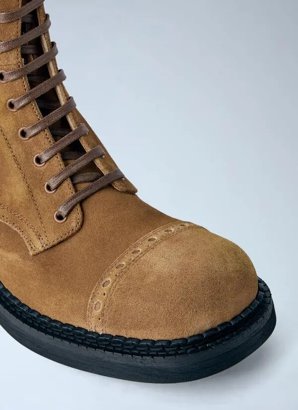 Miu Miu Faded Unlined Suede Boots