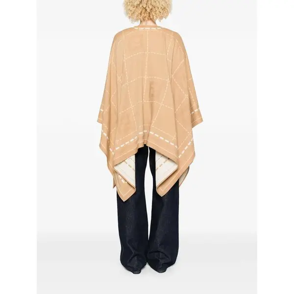 Fendi Neutrals Coats Capes - Cream