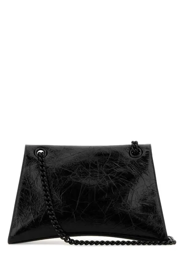 Balenciaga Leather Medium Crush Shoulder Bag