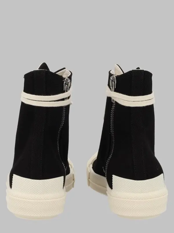 Rick Owens Denim High Top Sneakers