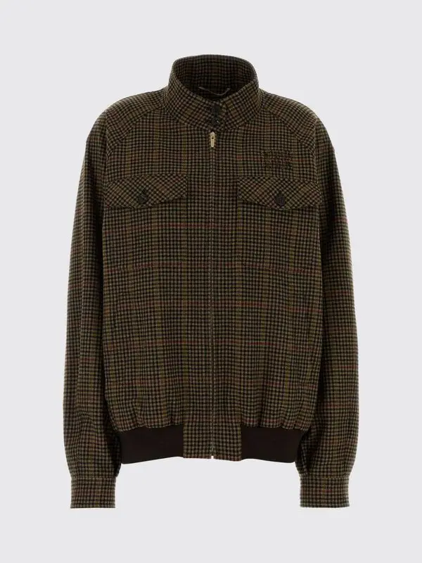Miu Miu Virgin Wool Bomber Jacket - Brown