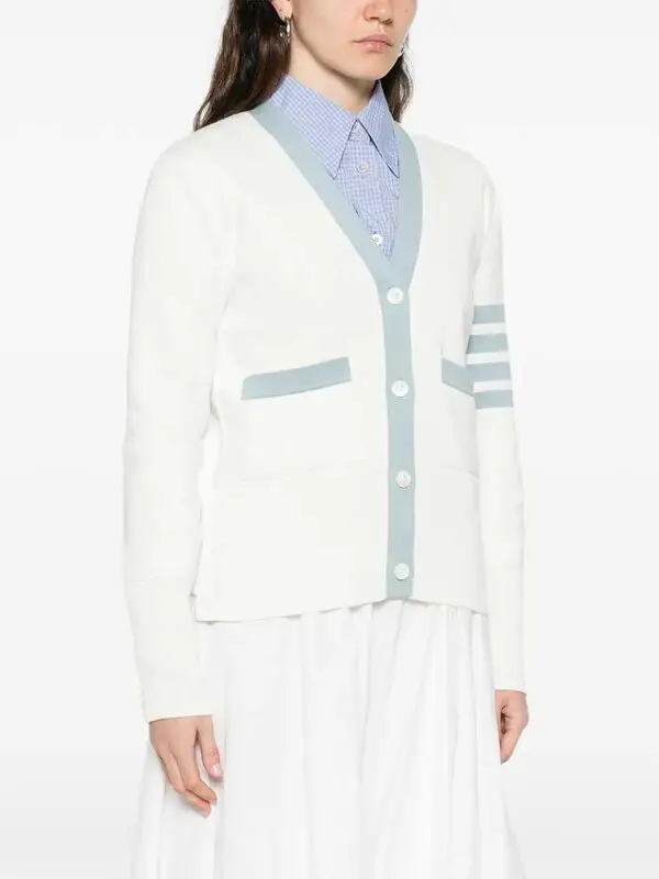 Thom Browne Cardigan With Striped Details