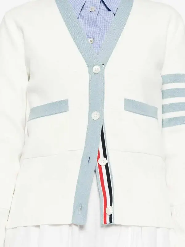 Thom Browne Cardigan With Striped Details