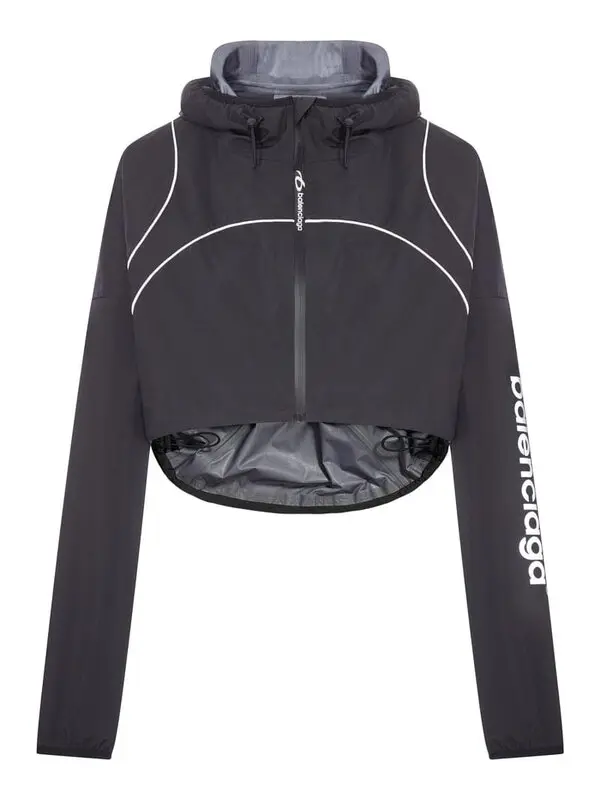 Balenciaga Techwear Cropped Jacket - Black