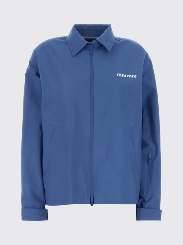 Miu Miu Recycled Technical Fabric Overshirt - Blue
