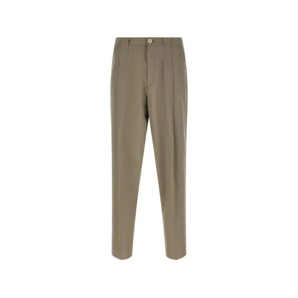 Brunello Cucinelli Neutrals Trousers Tailored Trousers - Cream