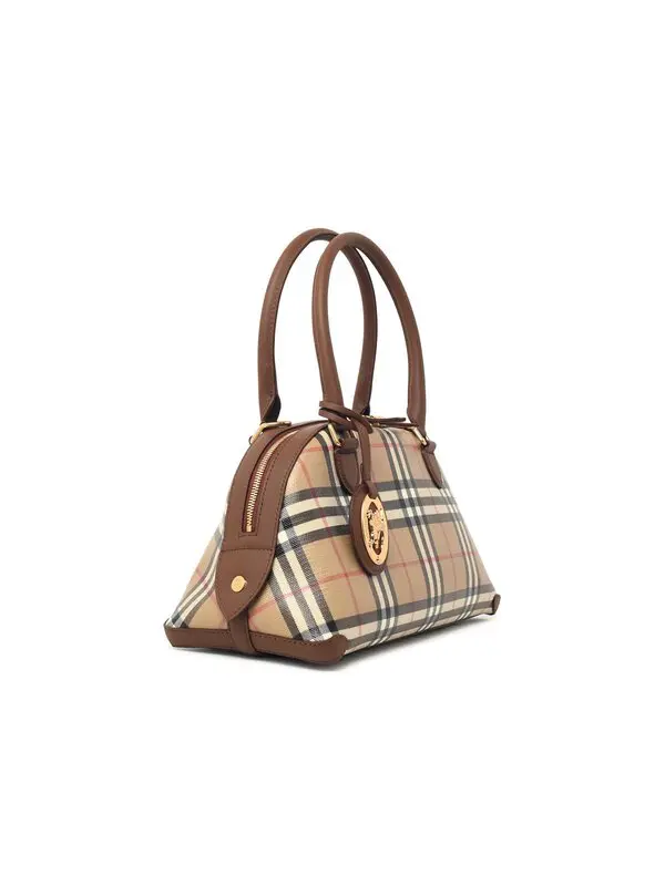 Burberry Small 'primrose' Bag In Beige Cotton Blend - Cream