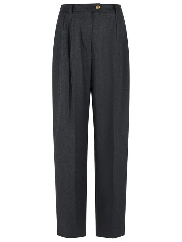 Dolce & Gabbana Grey Virgin Wool Trousers