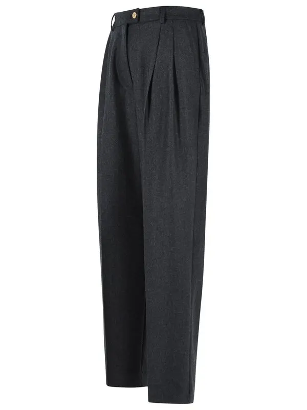 Dolce & Gabbana Grey Virgin Wool Trousers