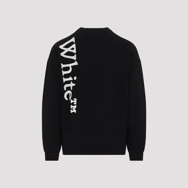 Off-White Vertical Bookish Knit Crewneck