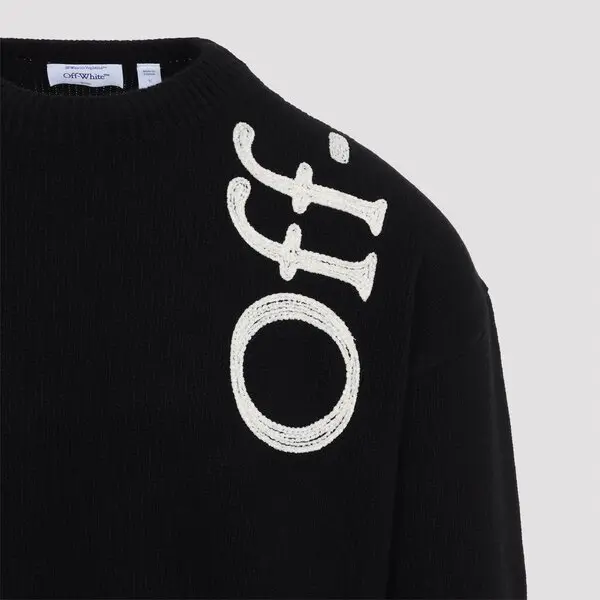 Off-White Vertical Bookish Knit Crewneck