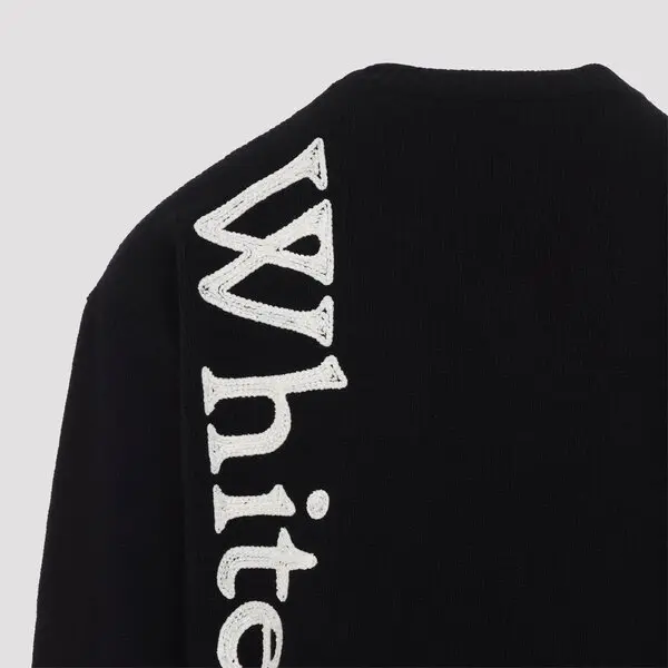 Off-White Vertical Bookish Knit Crewneck