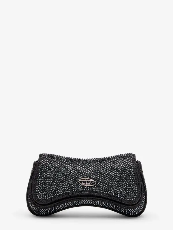 DIESEL® Play Crossbody Xs Shoulder Bag With All-over Rhinestones - Multicolor