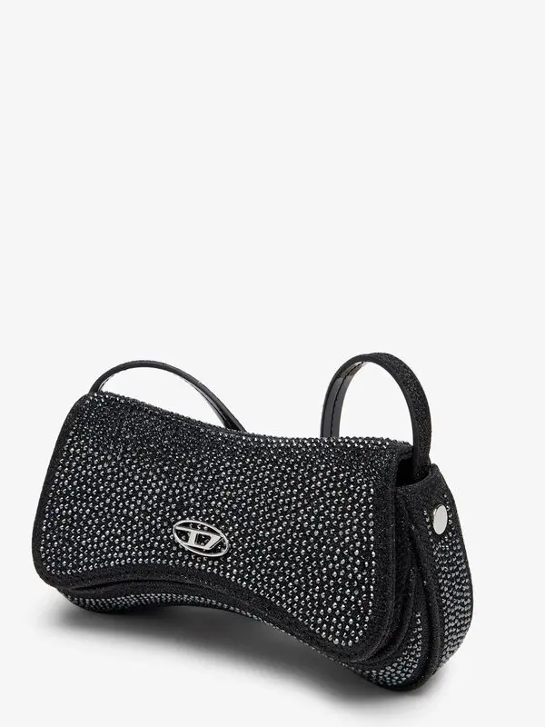 DIESEL® Play Crossbody Xs Shoulder Bag With All-over Rhinestones - Multicolor