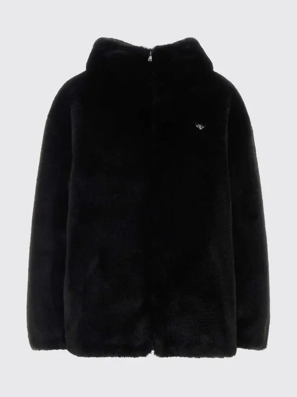Prada Reversible Faux Fur Jacket - Black