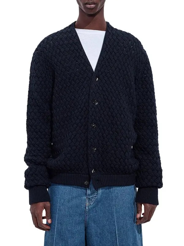 Bottega Veneta Cable-knit Wool Cardigan