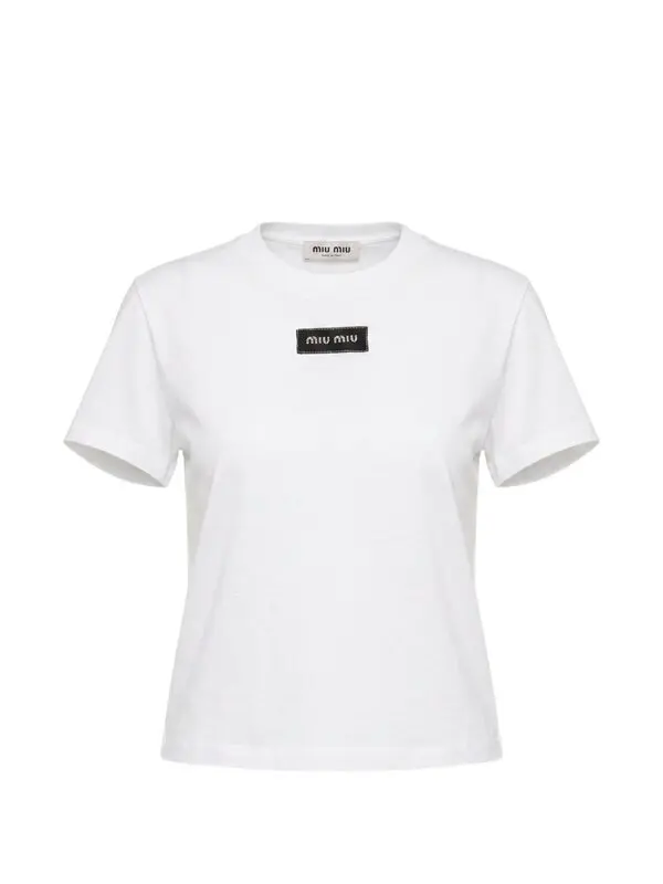 Miu Miu Cotton Jersey Knitwear - Multicolor