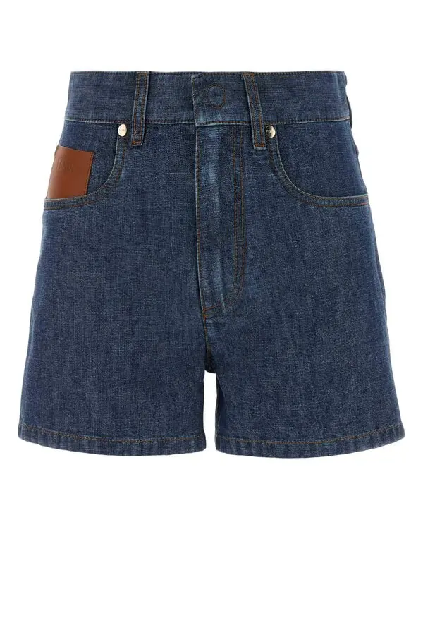 Fendi Denim Shorts - Blue